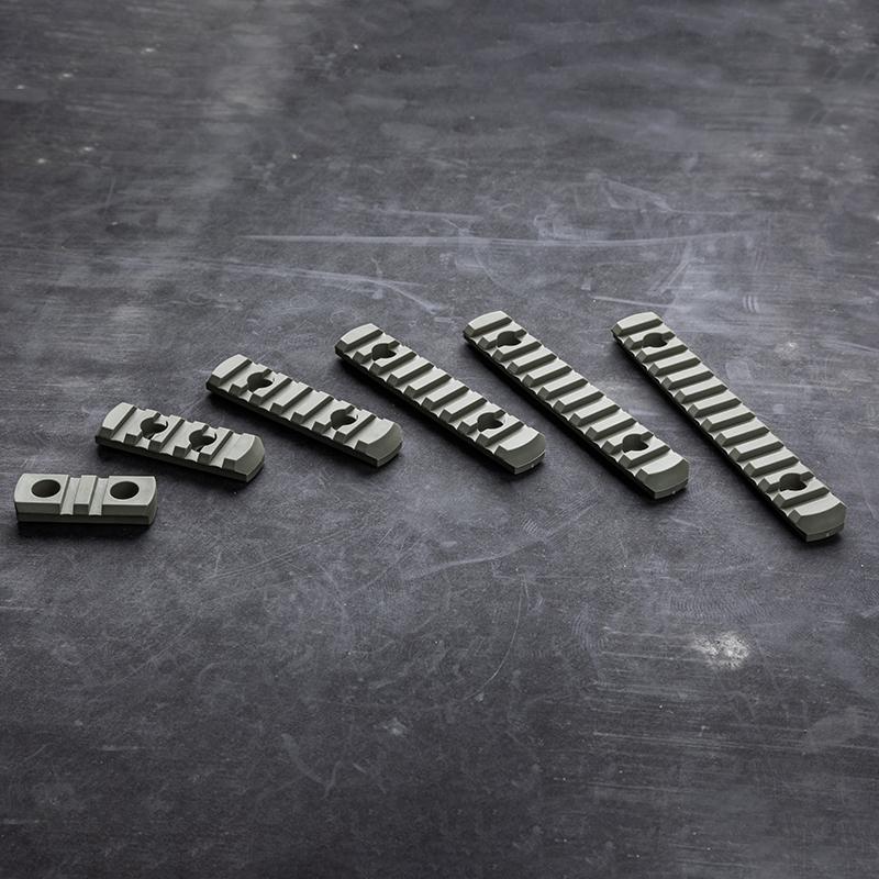 M-LOK Polymer Rail Set (6 pcs.) GREEN | Hera Arms